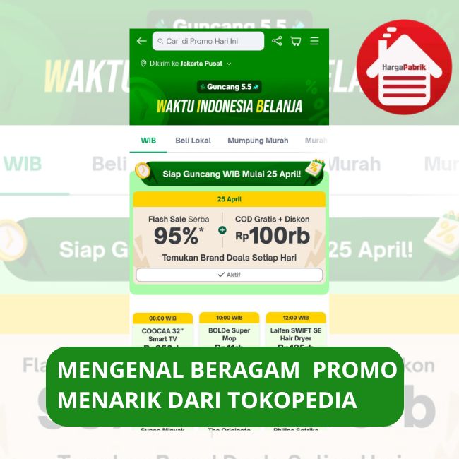 BerIkut Adalah Beragam Promo Menarik dari Tokopedia